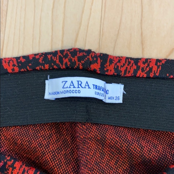 Zara | Pants & Jumpsuits | Zara Red Snakeskin Pants | Poshmark
